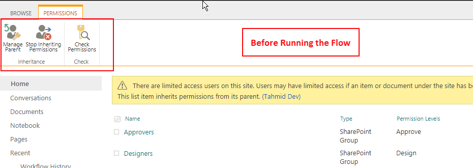 Set SharePoint List Item Permissions Using MS Flow